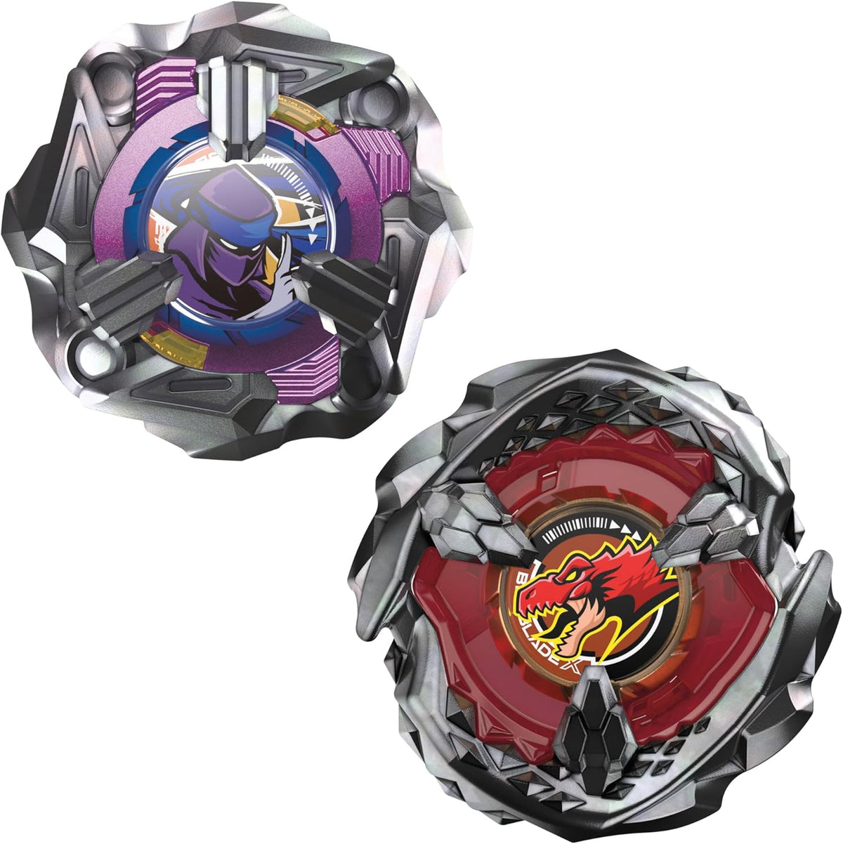 Beyblade X - Beat Tyranno 4-70Q (Attack) & Knife Shinobi (Defense) Dua ...