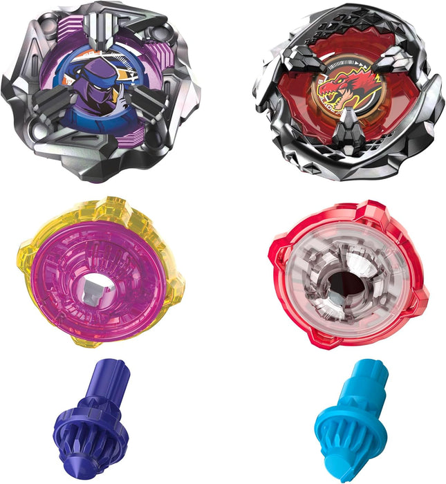 Beyblade X - Beat Tyranno 4-70Q (Attack) & Knife Shinobi (Defense) Dua ...