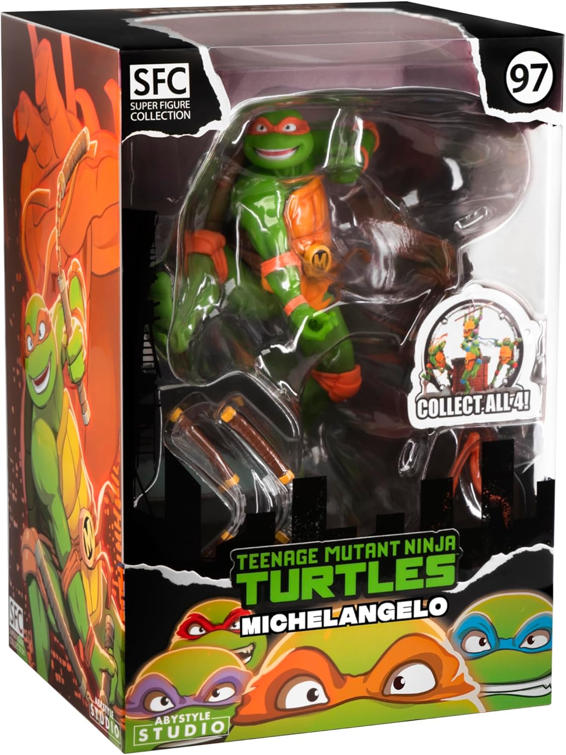 ABYstyle Studio Teenage Mutant Ninja Turtles Michelangelo 1:10 Scale C — REACTIVE Toys