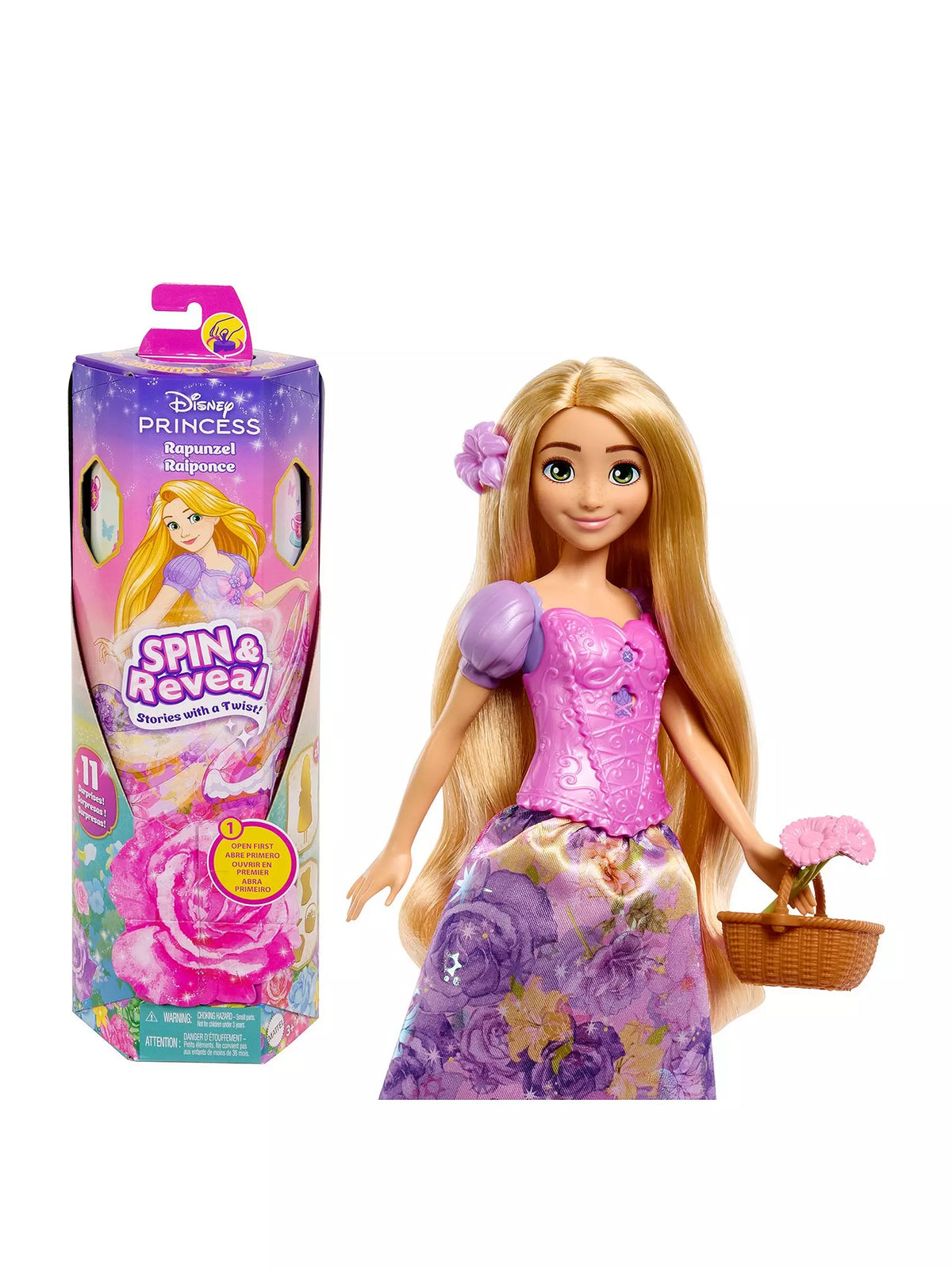 Disney Princess - Spin & Reveal Rapunzel Doll — REACTIVE Toys