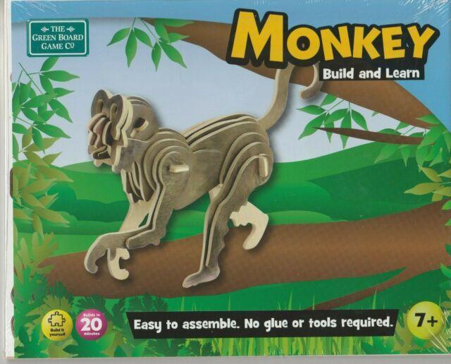 Monkey Build and Learn Green Board Game — REACTIVE Toys